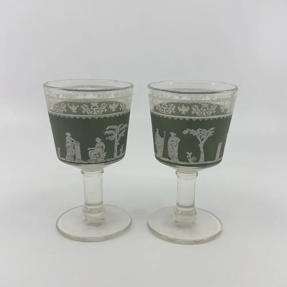 Jeanette Hellenie | Dining | Jeanette Glass Set Hellenic Wedgwood Green ...